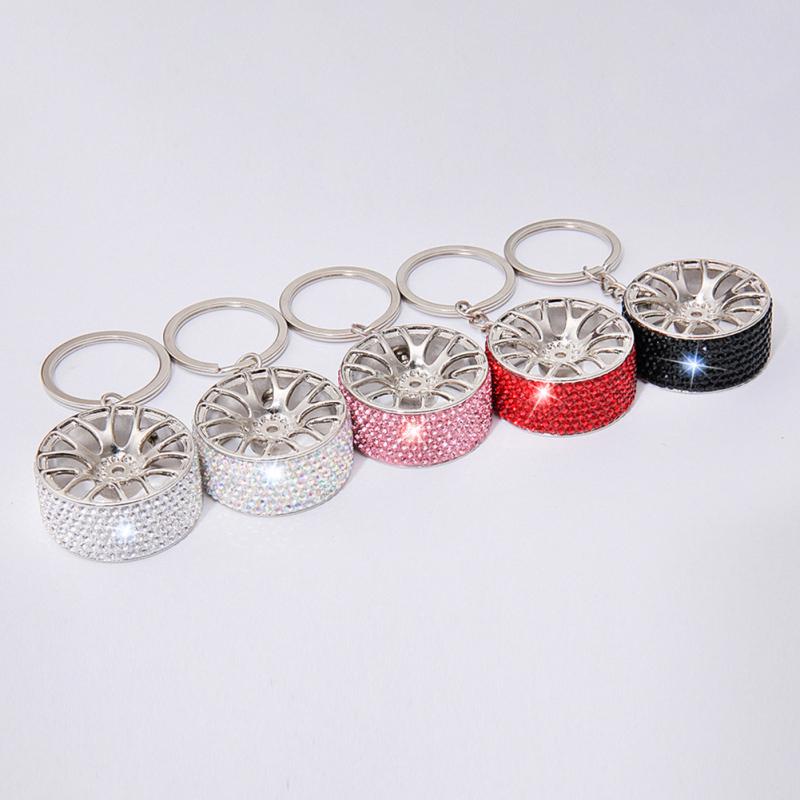 Cheap Car Key Ring Fashion Hub Design Diamante Keychain Pendant for Key ...