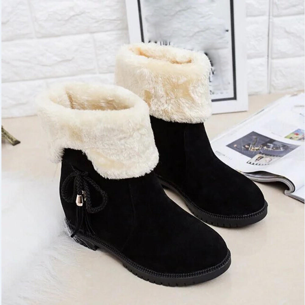 Buy Snow Ankle Women Heels Winter Boots Fashion Shoes at affordable ...