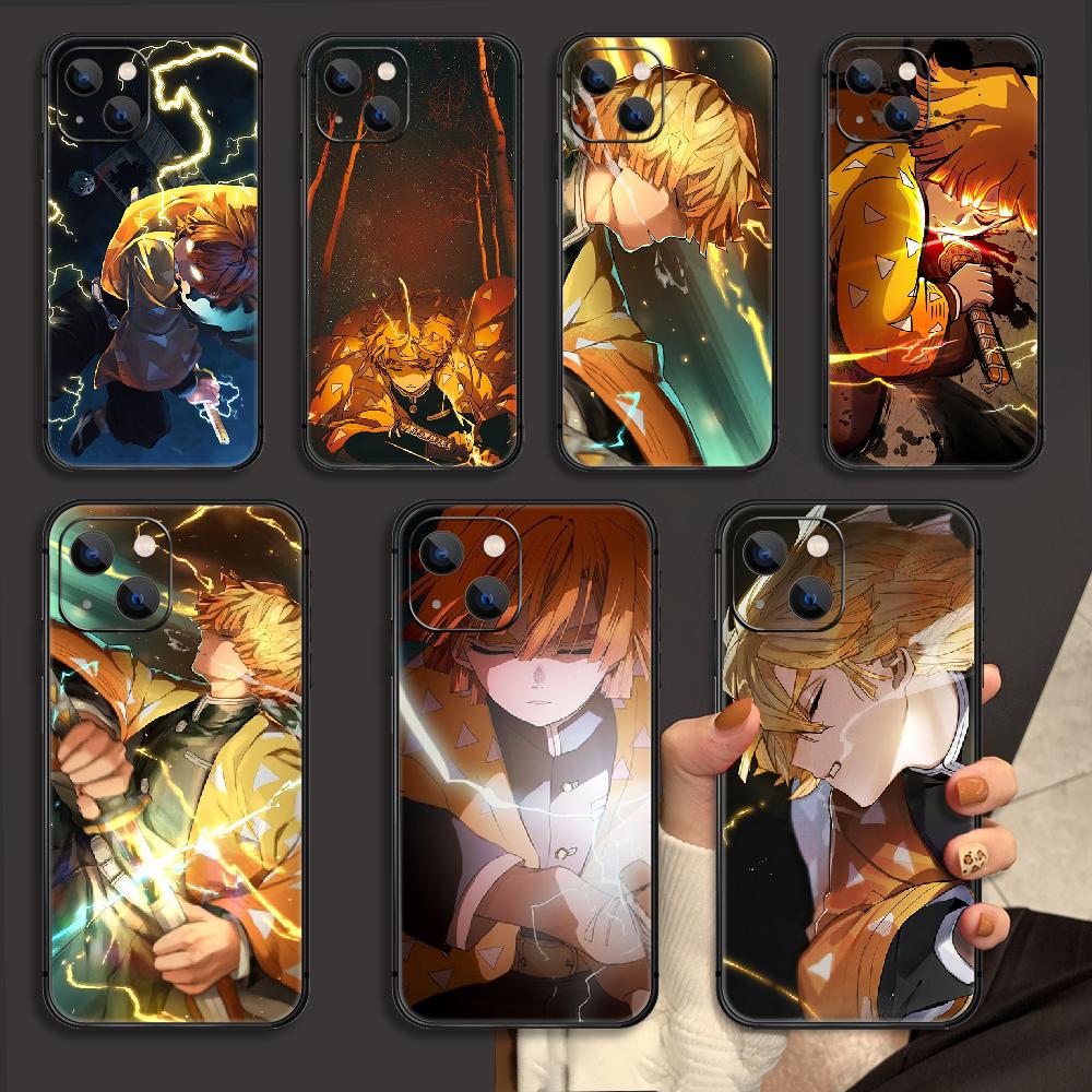 Anime Zenitsu Agatsuma Demon Slayer Phone Case Cover Cell For Iphone ...