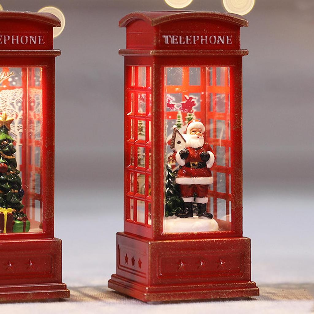Satın alın Christmas Phone Booth Battery Operated Tabletop Decor for ...
