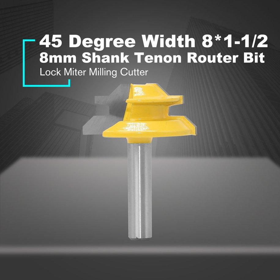 Buy Creative Electronic 8MM Shank Woodworking Tenon Milling Cutters 45 ...