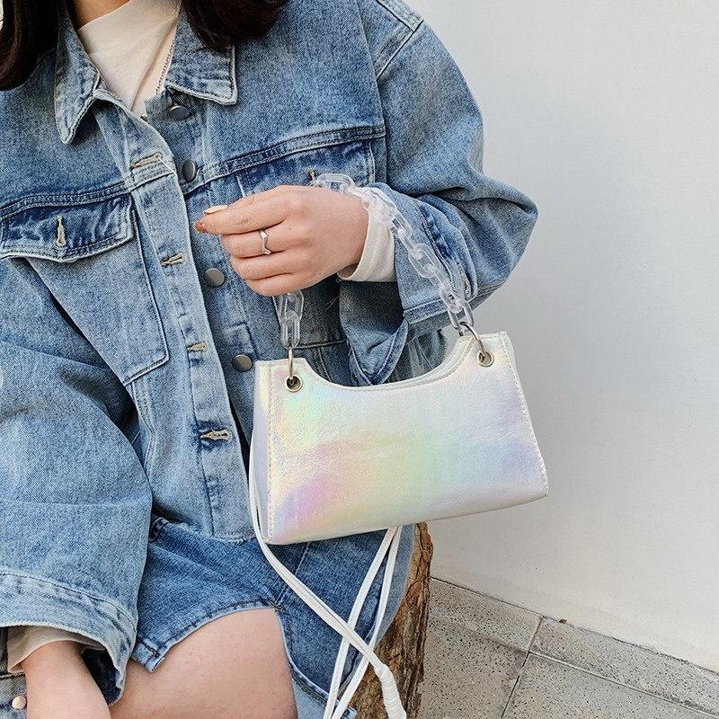 Cheap New Transparent Chain Shoulder Bags For Women Casual Messenger ...