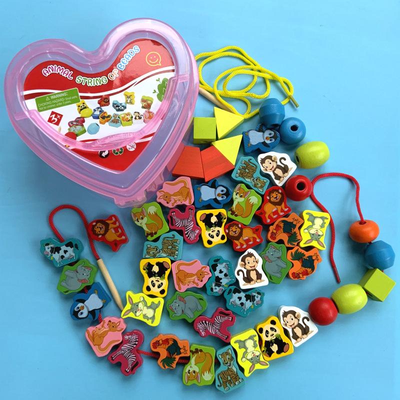 Satın alın Children's Creative Hand-made Beads Educational Toys Wooden ...