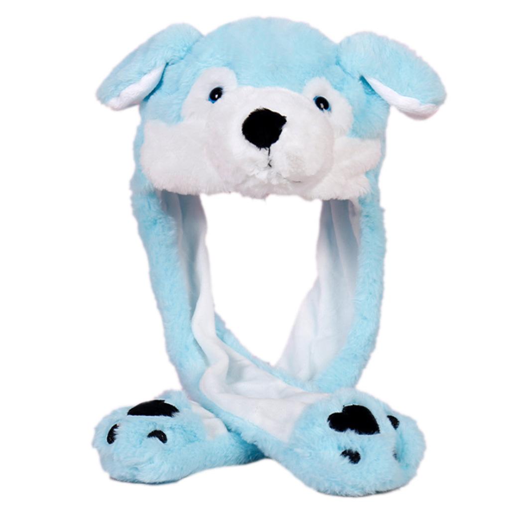 Cheap Funny Animal Plush Hat Cartoon Kawaii Toy Ears Moving Jumping ...