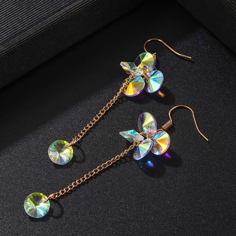 Buy Korean Elegant Hanging Earring Plastic Crystal Earrings Trendy 2019 ...