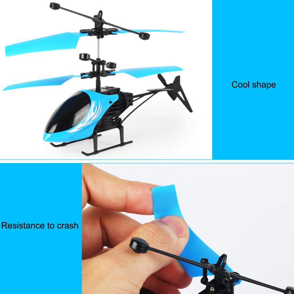 Buy Mini RC Drone Flying RC Helicopter Infrared Induction LED Light ...