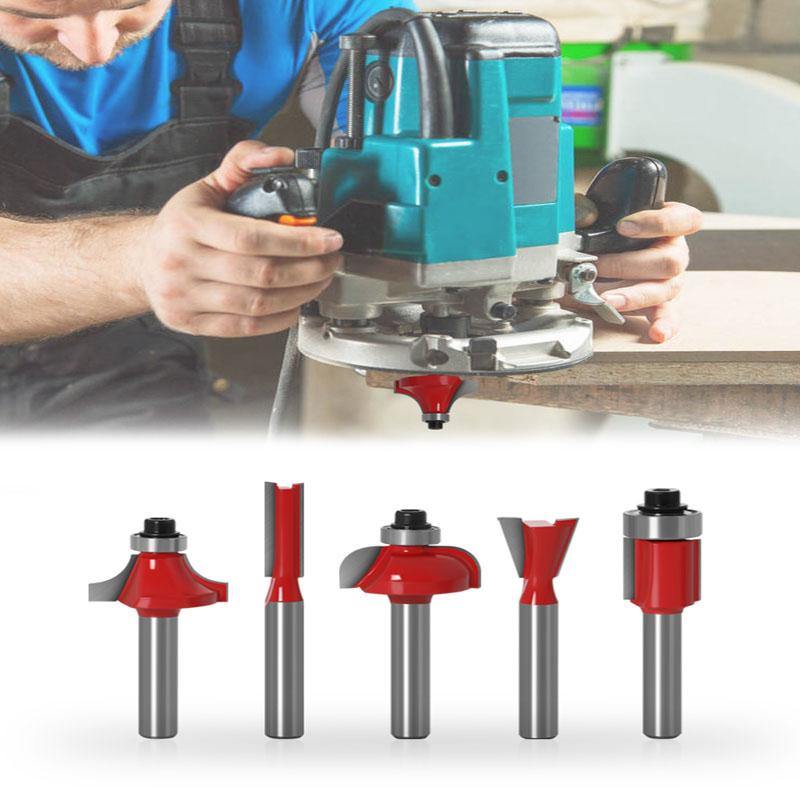Cheap 15pcs 1/4inch 8mm 6mm Router Bit Set Trimming Straight Milling ...