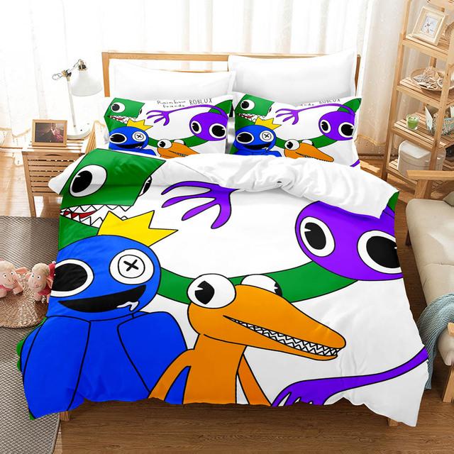 Buy Rainbow Friends Bedding Sets 3D Kids Duvet Cover Set With ...
