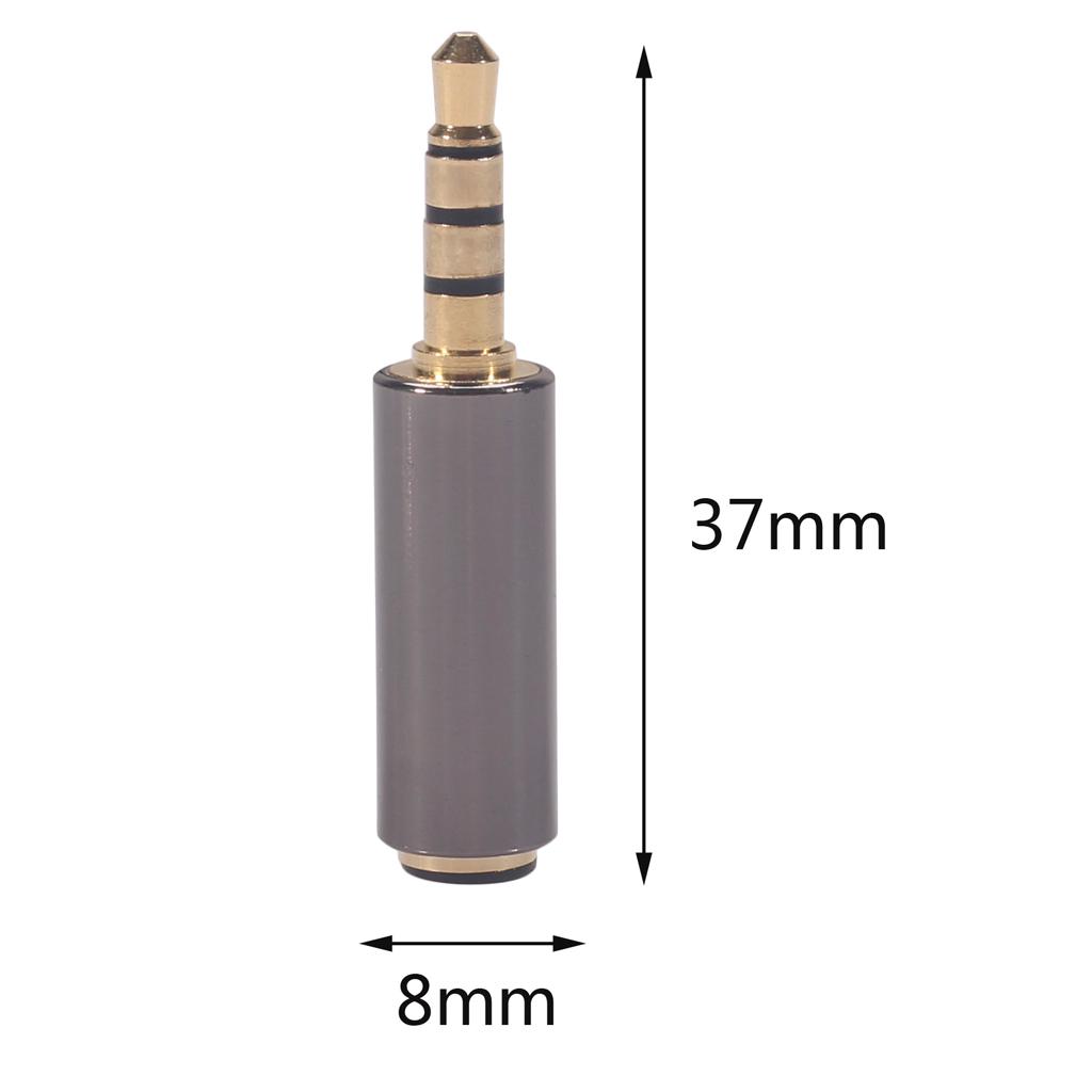 Stereo Audio Headphone Connector OMTP to CTIA Converter Aux Adapter ...