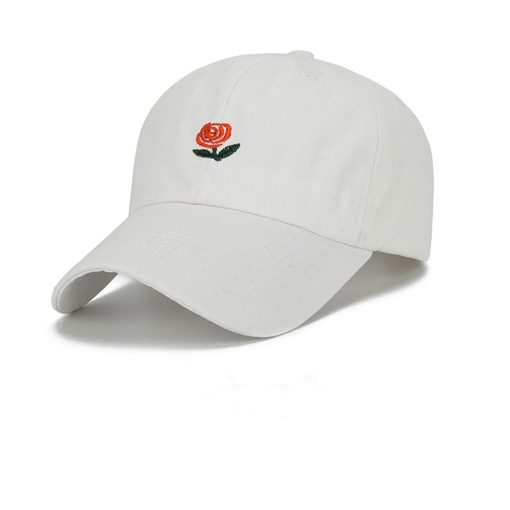 Buy Fashion Visor Outdoor Headgear Embroidered Flower Rose Baseball Cap ...