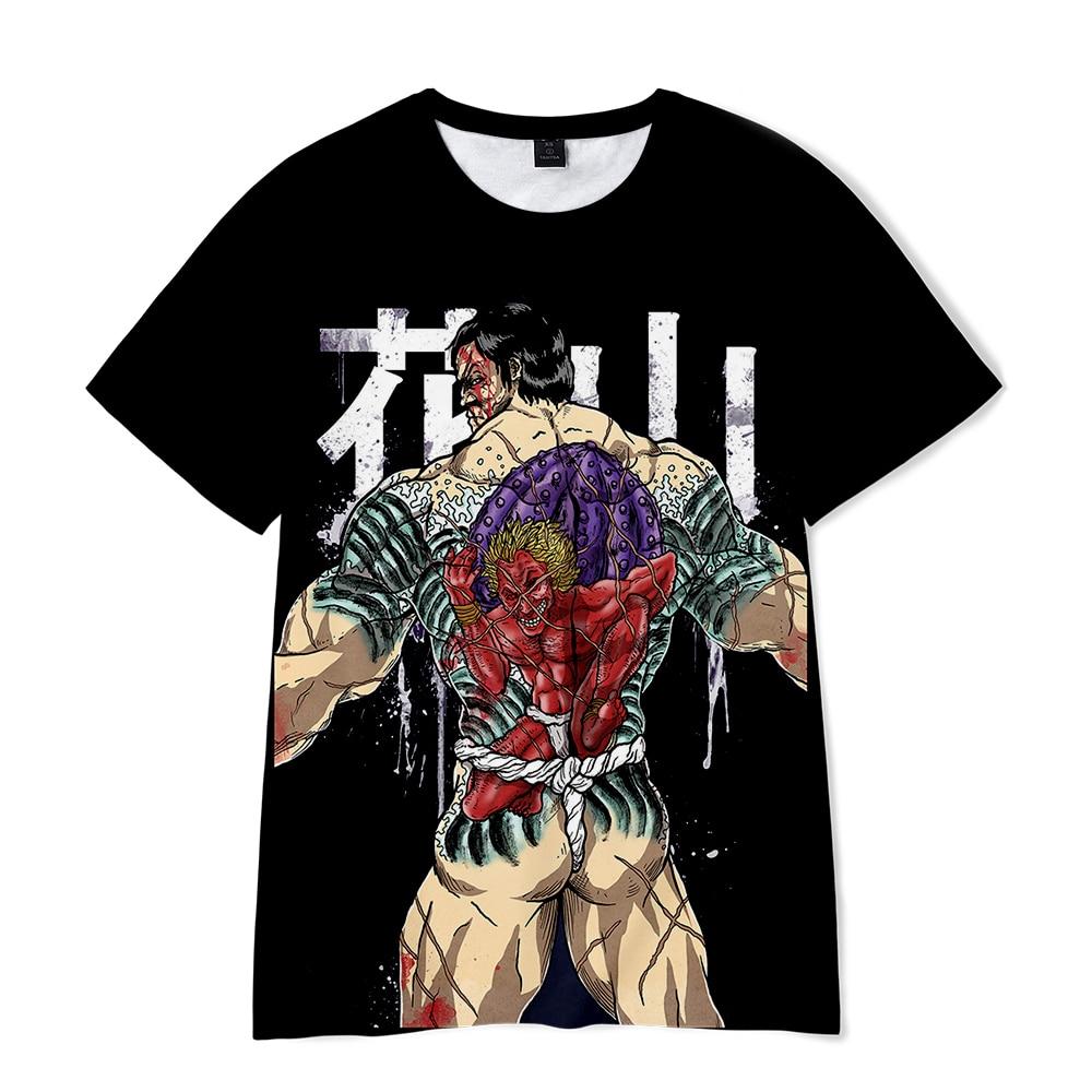 Baki The Grappler 3d Printed T -Shirt Anime Comic Fashion Streetwear ...