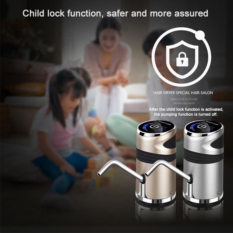 Buy Mini Touch Wireless Rechargeable Electric Dispenser Water Pump for ...