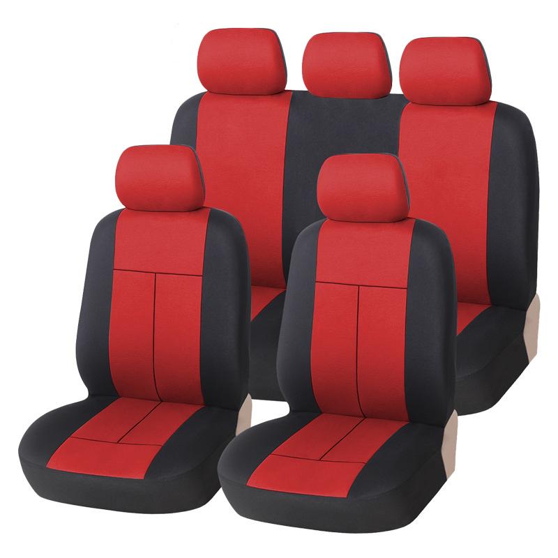 Cheap Full set of red seat covers, car seat protection covers, suitable ...