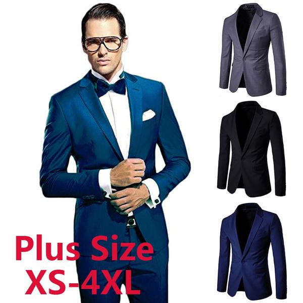 Buy Fashion Plus Size Business Suit Men's Wedding Fashion Slim Wedding ...