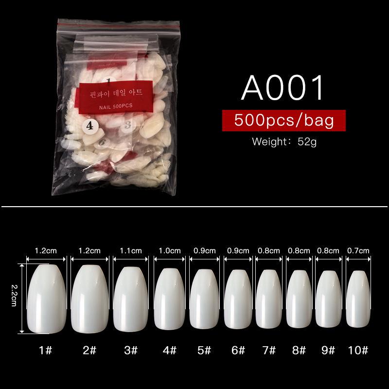 Cheap 500 Pcs Fake Nail Art Tips Oval Shape Full Cover Manicure Nail ...