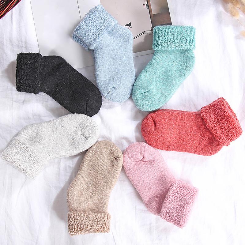 Buy Girl Newborn Toddler Baby Socks Winter Warm Soft Fashion Cotton ...