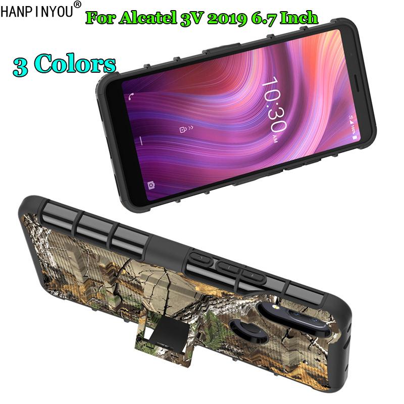 Buy For Alcatel 3V 2019 6.7" Shockproof Cover Hybrid Rubber Military ...