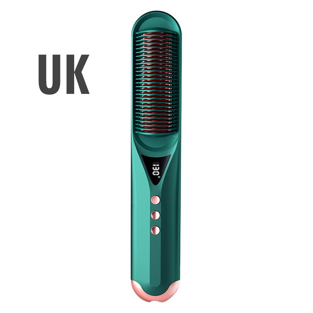 Buy Tingml Hair Straightener Brush LED Straightening Iron Curler Comb ...