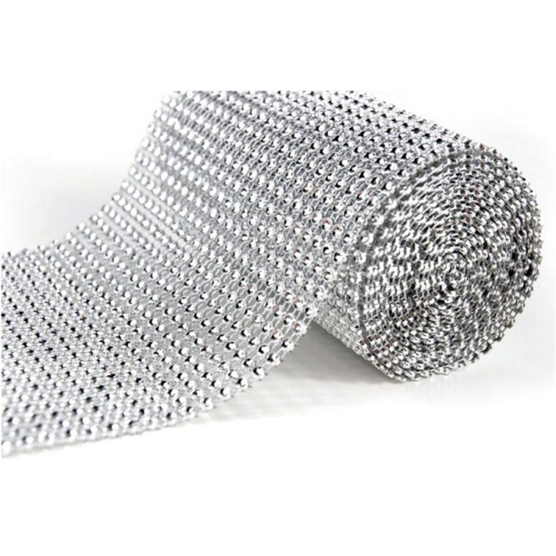 Buy 4.75inch X 1 Yard Wedding Party Home Table Decor Rhinestone Crystal ...