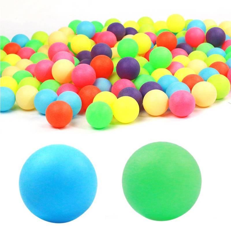 Buy 100pcs/Set Colored Ping Pong Balls Entertainment Table Tennis Ball ...