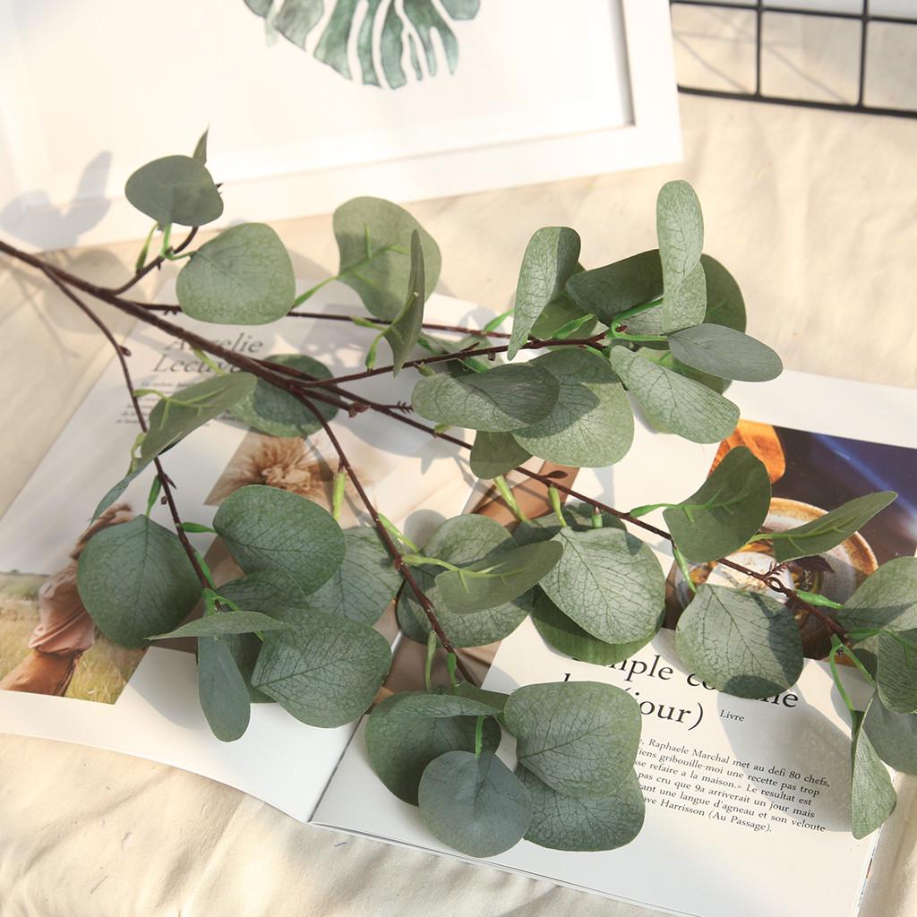 Buy Home Office Garden Flower Wedding Decor Artificial Plants Fake Leaf ...