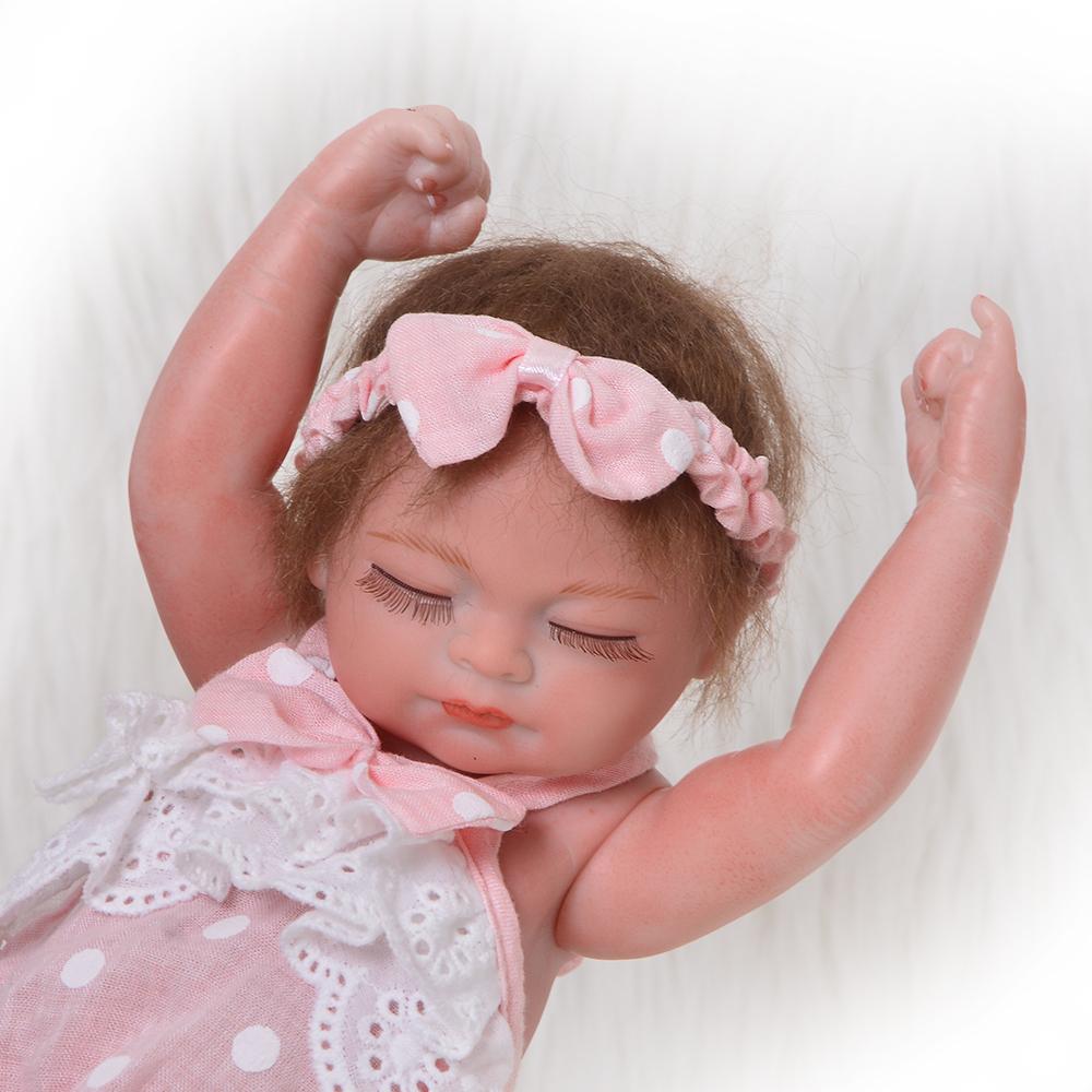 Buy 11" Princess Reborn Dolls Babies Full Silicone Vinyl Body Handmade ...