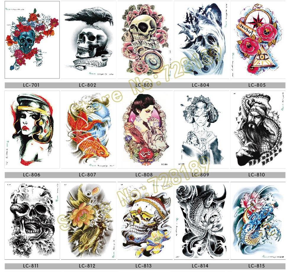 Buy Waterproof Temporary Tatoo Stickers for Men Women Large Arm Tattoo ...