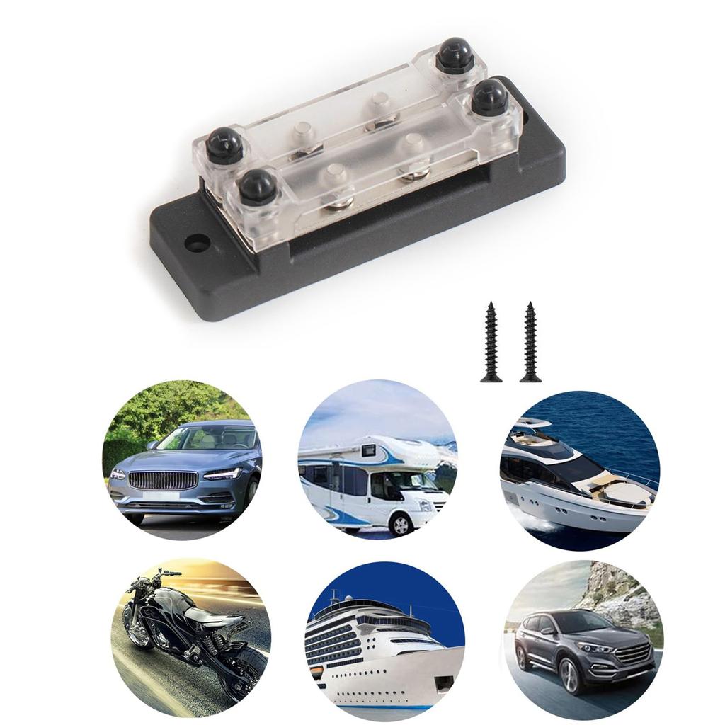 Buy 8 Way Power Distribution Block Terminal Screw Bus Bar M6 Connection ...
