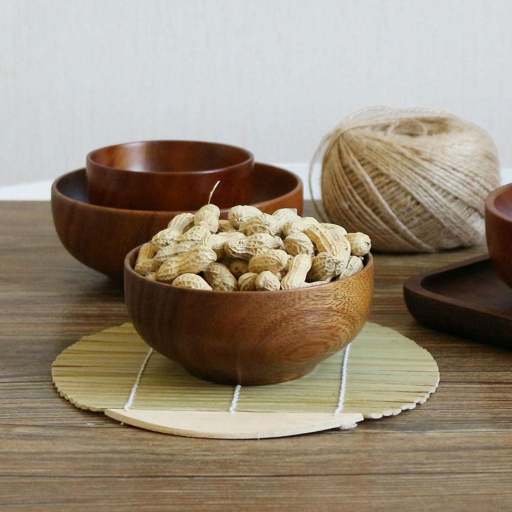 Buy ICOCO Sunnyday Japanese Acacia Soup Bowl With Bottom Durable ...
