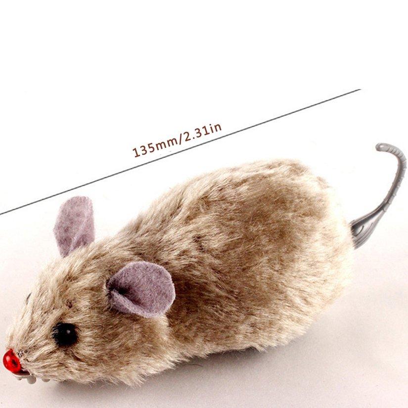 Buy Amber Baby Pet Toys Clockwork Plush Mice Can Dance And Bouncing ...