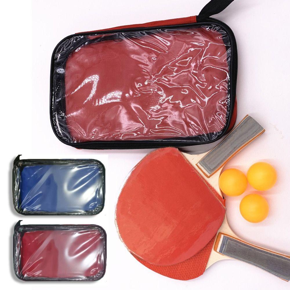Cover Oxford Cloth Ping Pong Rackets Bag With Belt Half Transparent ...