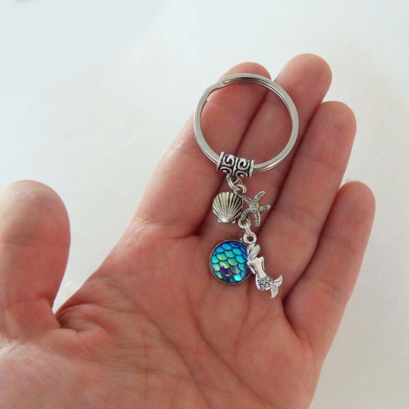 Buy Mermaid Keychain, Mermaid Key Chain, Mermaid Keyring, Mermaid Key ...