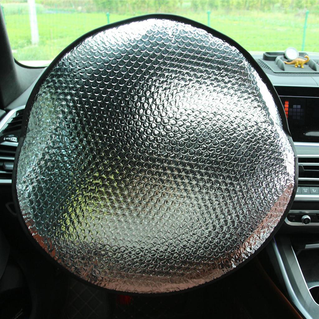 Cheap Aluminum Foil Car Steering Wheel Cover Sunscreen Sunshade Sun ...