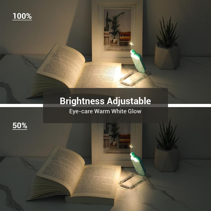 Buy Led Clip On Book Light Portable Lightweight Usb Charging 2 ...