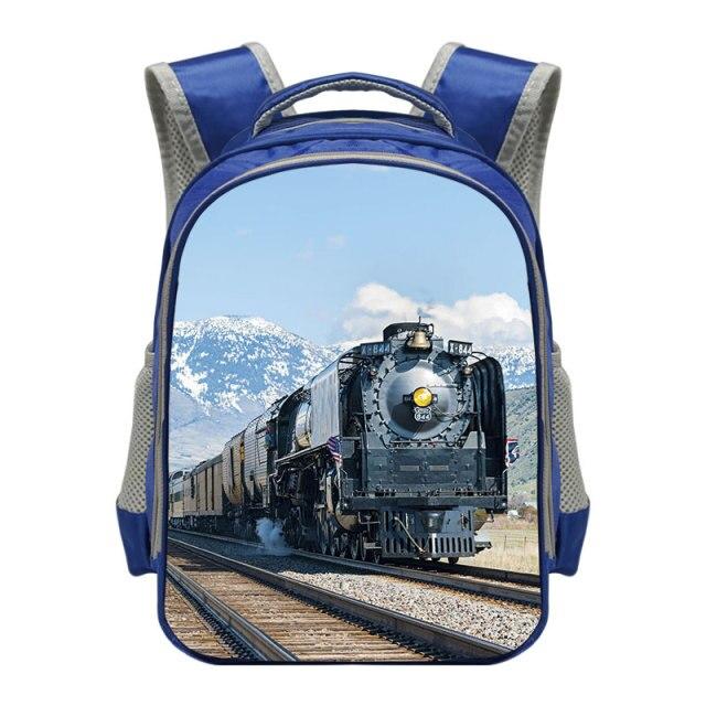 Cheap Cute Steam Locomotive /Train Pattern School Bags Backpack ...