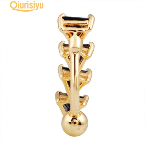 Buy Reverse Triangle Barbell Bar Belly Button Navel Ring Body Piercing ...