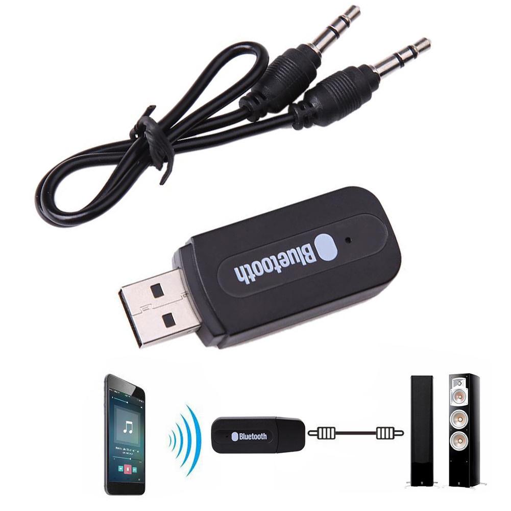 USB Bluetooth Wireless Jack 3.5mm Mini Receiver Audio for Adapter PC ...