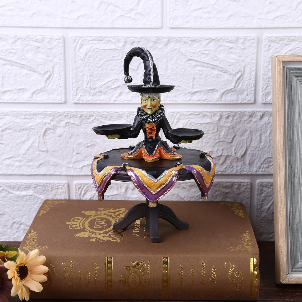 Buy Witch Display Stand - Creepy Halloween Cupcake & Dessert Tray Resin ...
