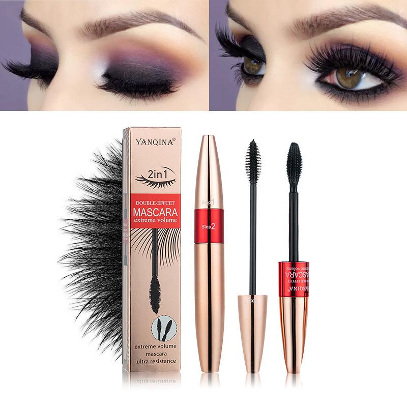 Double Headed Mascara Waterproof Long Lasting And Thick Mascara ...