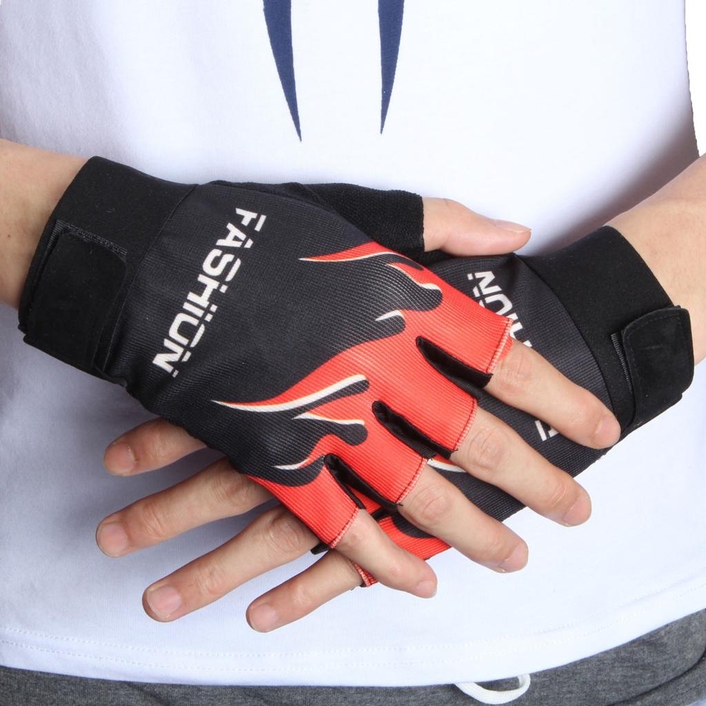 Buy 1 Pair Half Finger Cycling Gloves Anti-Slip Gel Bicycle Riding ...