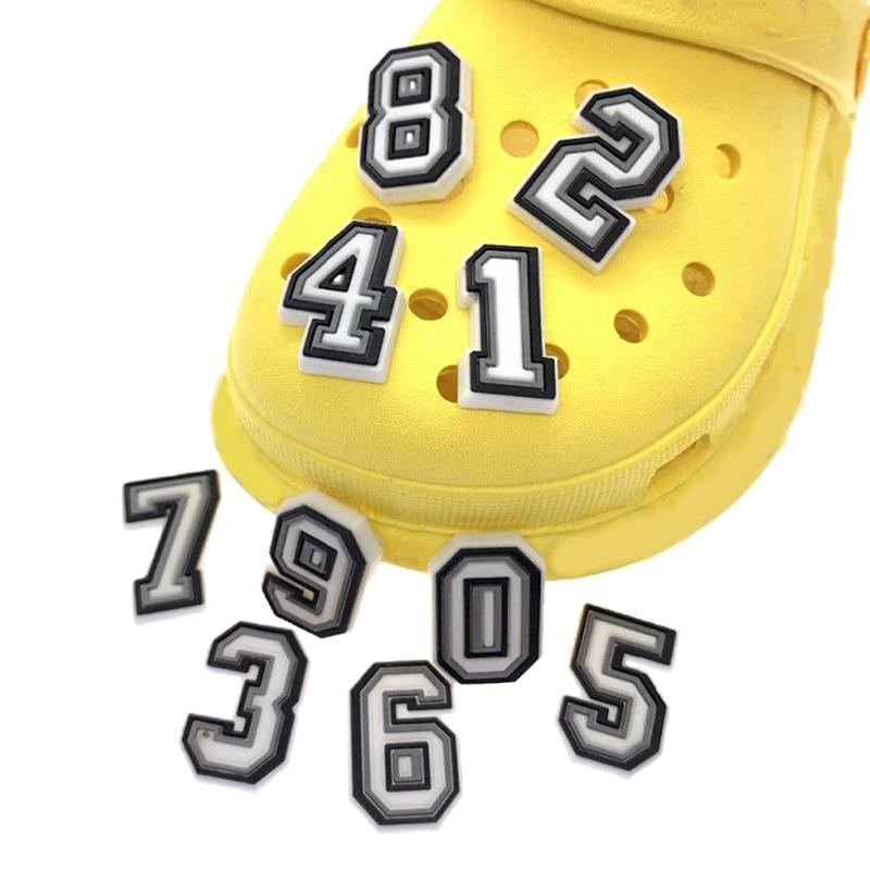 Buy 11-37Pcs 26 Letters Shoes Charms Pvc Number Shoe Buckles Kids ...