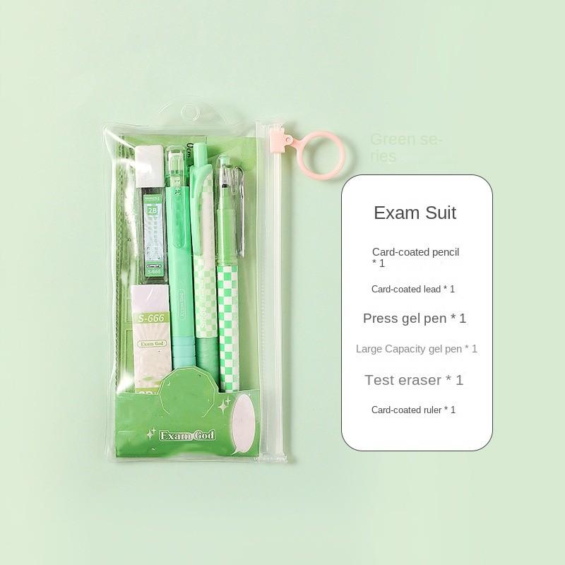 Cheap 6pcs/set Cute Stationery Set 2pcs 0.5mm Black Ink Gel Pen 1pc ...