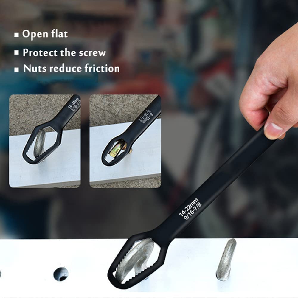 Buy Universal Durable Wrench Double Head Self-Tightening Wrench ...