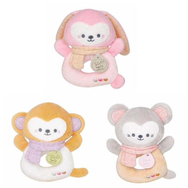 Buy Baby Toy Animal Round Rattle Plush Toy Baby Baby Rattle 0-2T at ...