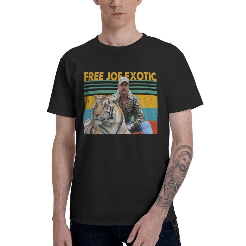 Buy Vintage Free Joe Exotic T-shirt Men's Harajuku T Shirt Short Sleeve ...