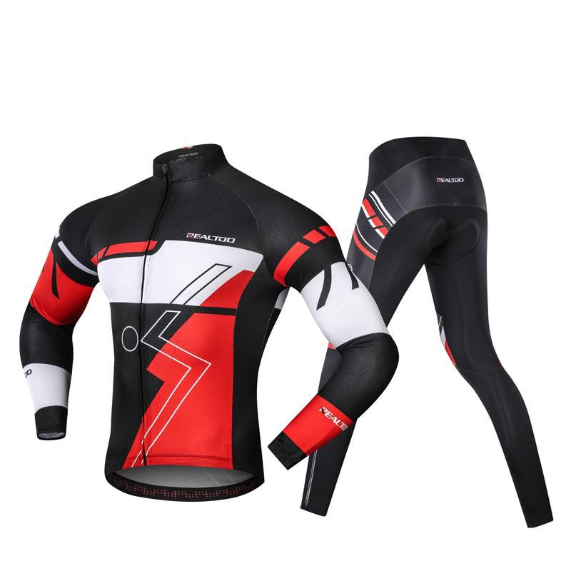 Mens&Women Cycling Jersey Moutain Bike Long Set Quick Dry Pro Cycling ...