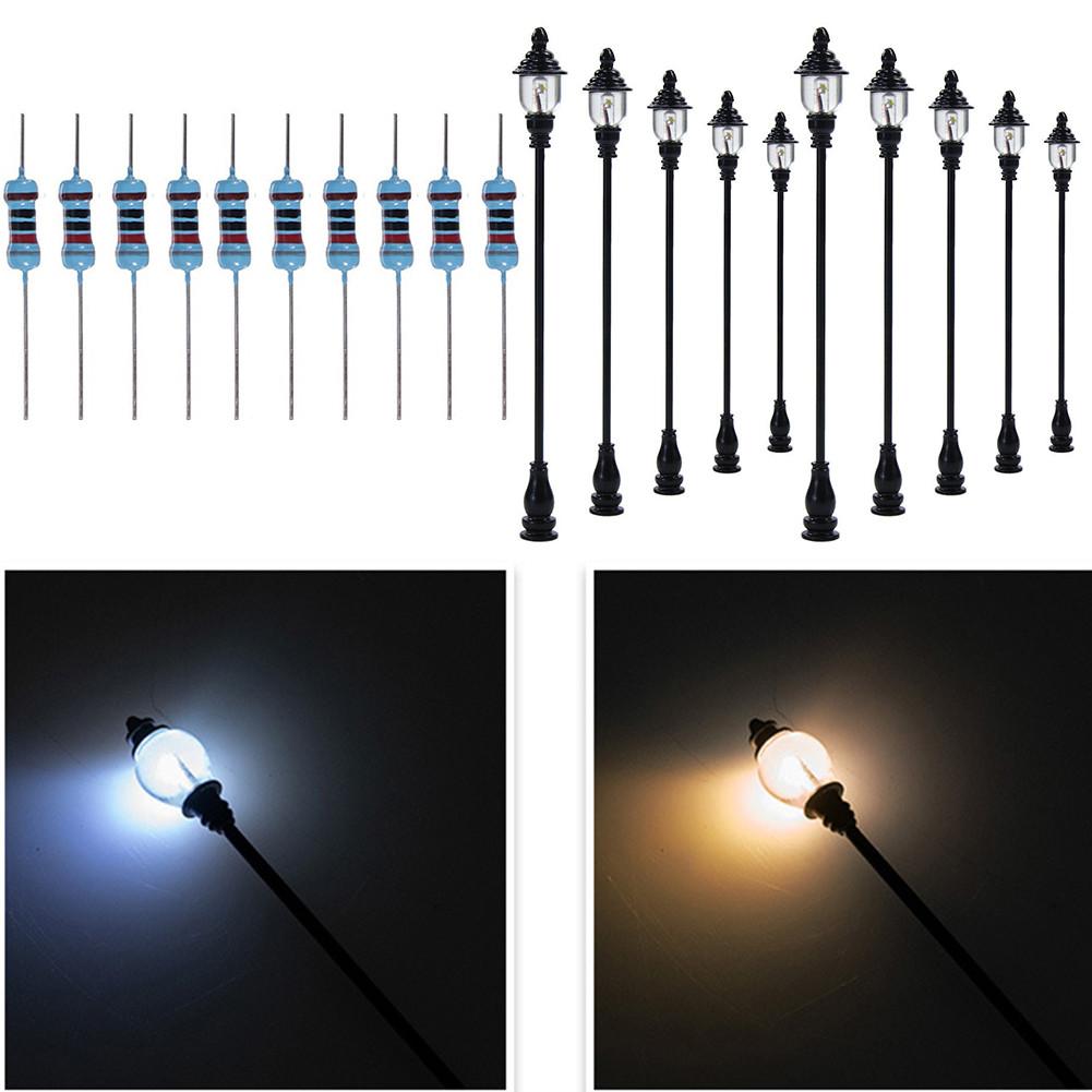 Buy 10X OO/HO Gauge Led Street Lights Model Train Lamps Railway Lamp ...