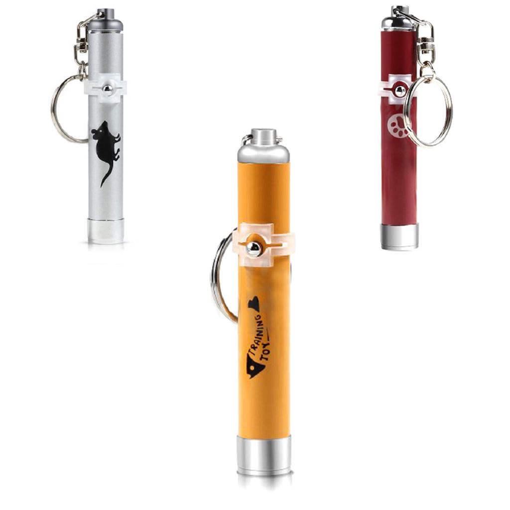 Pet Cat Toy Laser Pointer Pen Torch Mouse Animation Funny Light Weight ...