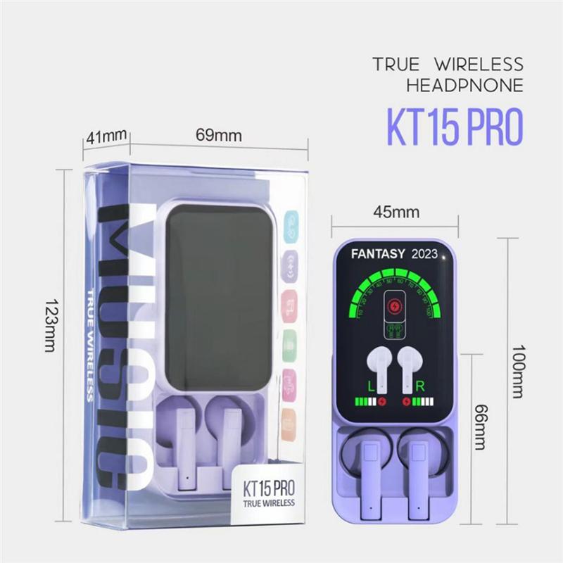 Cheap KT15 pro Tws Earpuds Slider Wireless Bluetooth 5.3 ENC Noise Reduction Sport Headsets ...