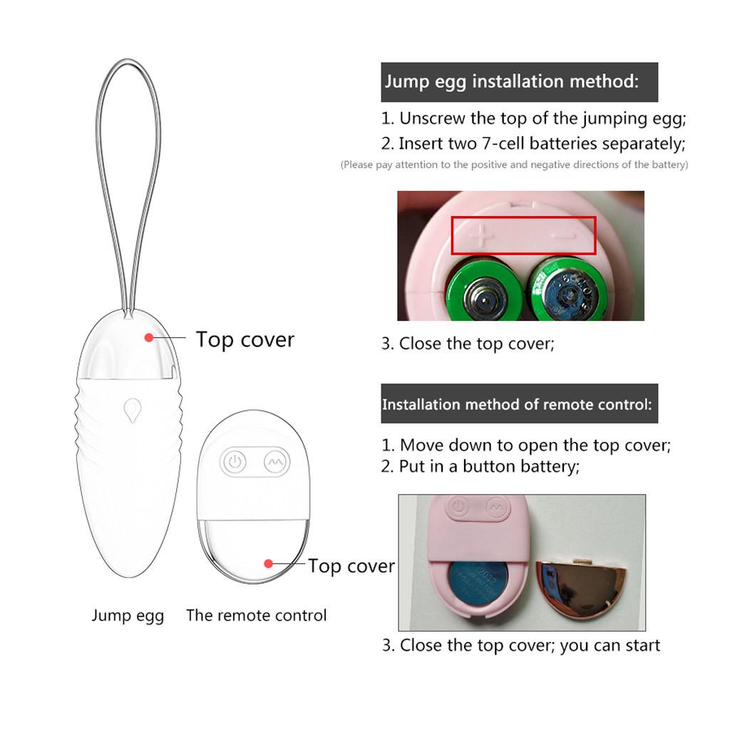 Buy Vibrator Eggs Wireless Remote Control Jump Egg Vaginal Massager Sex ...